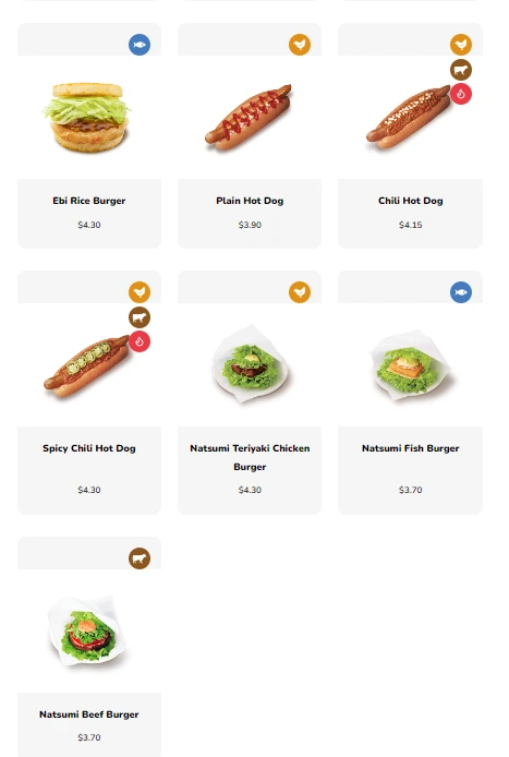 Mos Burger Singapore Menu - Updated 2023