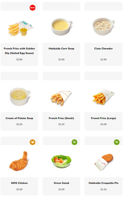 Mos Burger Singapore Menu - Updated 2023