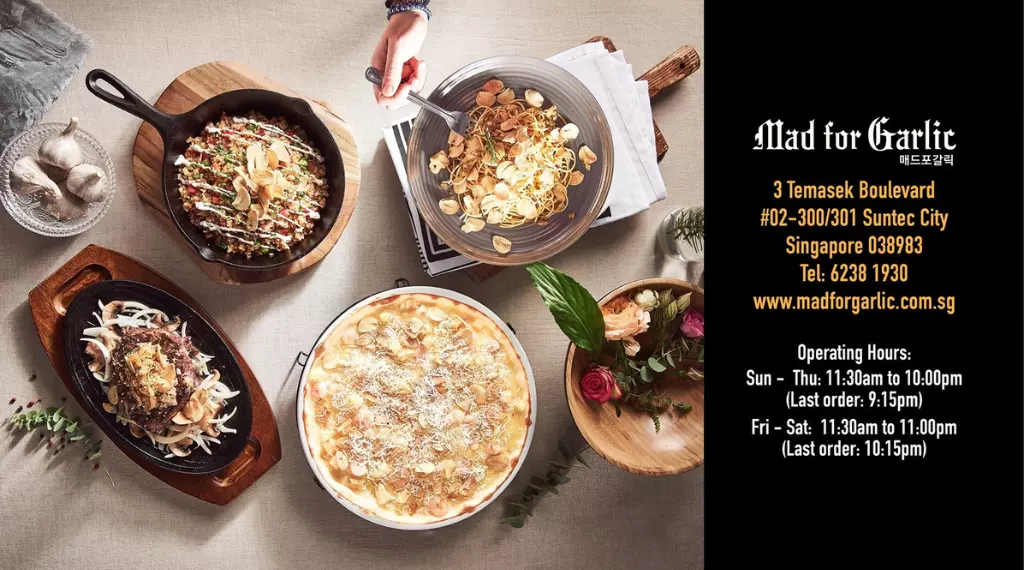 MAD FOR GARLIC SINGAPORE MENU PRICES Updated Apr 2024